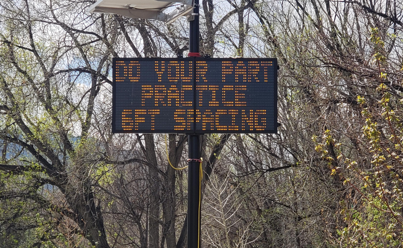 Portable Variable Message Signs for Fires and Emergencies