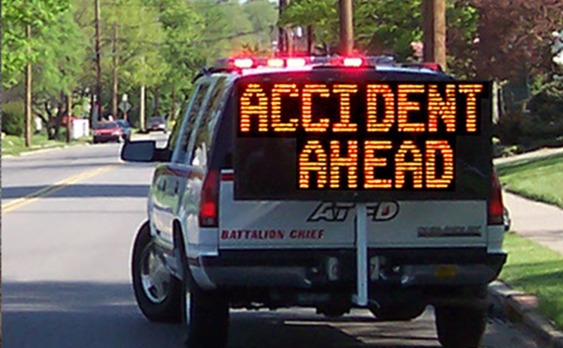 Portable Variable Message Signs for Fires and Emergencies