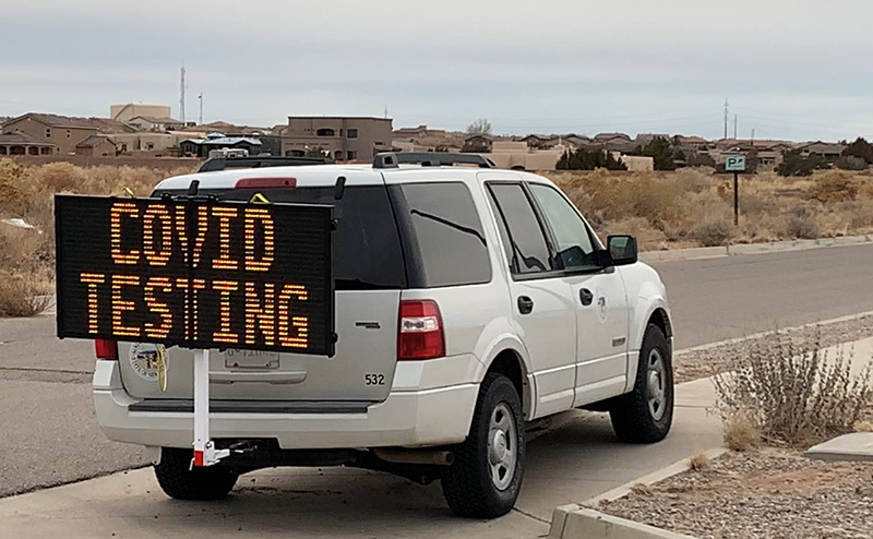 Portable Variable Message Signs for Fires and Emergencies